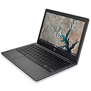 HP Chromebook 11-inch HD Laptop, MediaTek MT8183, MediaTek Integrated Graphics, 4 GB RAM, 32 GB eMMC Storage, Chrome OS (Gray)