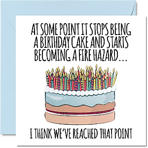 Stuff4 Funny Birthday Card for Women - Rude Humor, 5.7 x 5.7 Inch, Blank Inside, Envelope Included, Made in UK