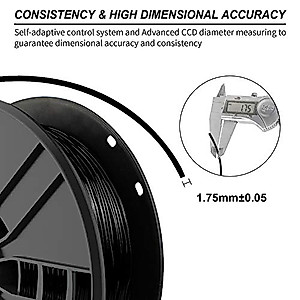 NOVAMAKER TPU Filament 1.75mm, Black Flexible TPU 3D Printer Filament with 20g Cleaning Filament, 2.0lbs Spool, Dimensional Accuracy +/- 0.05mm, 95A Soft TPU Black