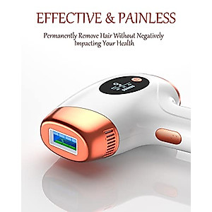 At-home IPL Hair Removal for Women and Men, Permanent Laser Hair Removal 999900 Flashes for Facial Legs Arms
