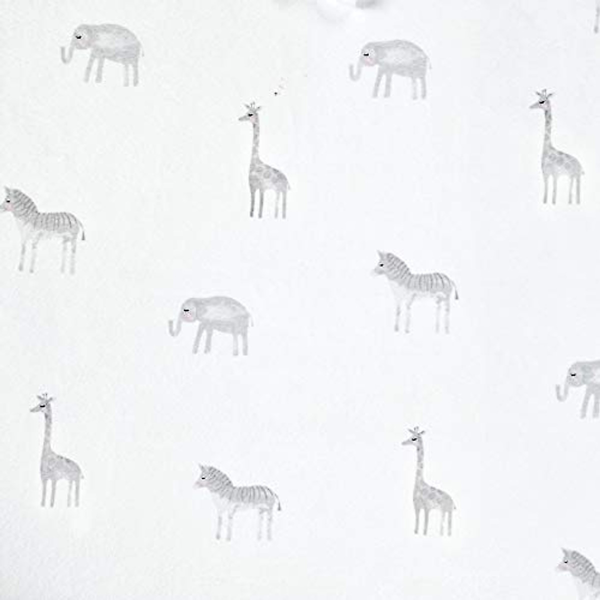 Lush Decor Baby Jungle Adventure Micro Mink 2 Pack Changing Pad Cover, Gray