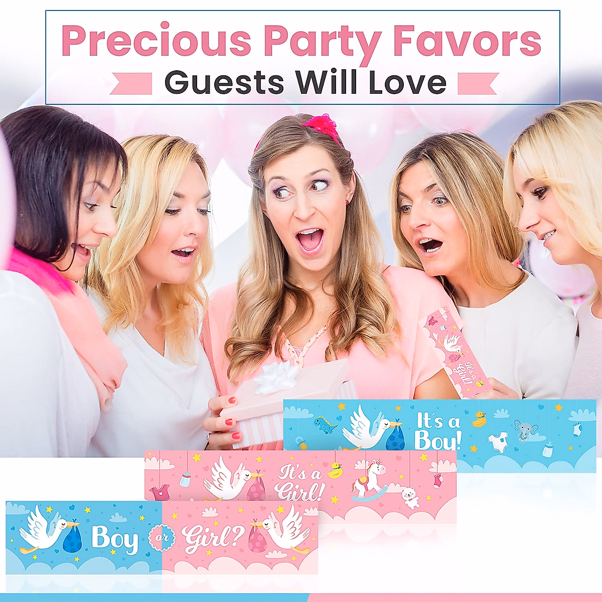 Super Cute, Water-Resistant, It's a Boy Water Bottle Baby Label 24 PK. Unique Stork Party Favor Designs. Durable, Blue Favors for Showers, Sprinkles or Gender Reveals. Great Drink Labels Guests Love