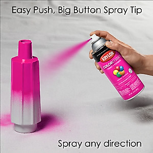 Krylon K05528007 COLORmaxx Spray Paint and Primer for Indoor/Outdoor Use, Gloss Mambo Pink, 12 Ounce (Pack of 1)