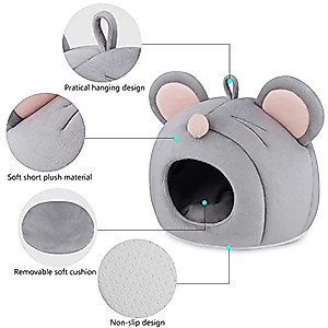 Guinea Pig Bed,Guinea Pig Hideout,Chinchilla,Hamsters,Hedgehog,Dwarf Rabbits,Small Animal Cozy House Bed Cage Accessories