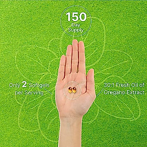 DEAL SUPPLEMENT Oil of Oregano Softgels with Black Seed Oil, 9,000mg Per Serving, 300 Count – 30:1 Extract, Active Carvacrol & Thymoquinone – Antioxidant Immune Health Support – Plant Based, Non-GMO