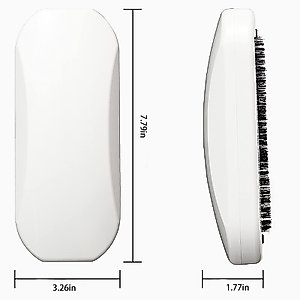 (2 PCS) Reusable Handheld Crumb Sweeper, Nutshell Soft Bristles Debris Collector for Table, Mat, Bed Sheets, Sofas, Clothes Cleaning Brush
