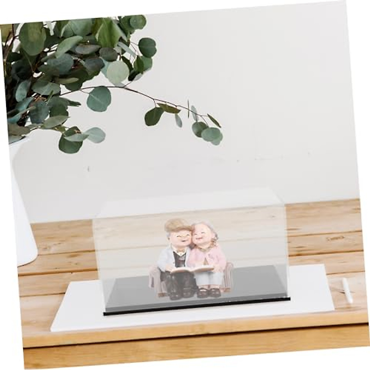 HOMSFOU Box Display Case Toys Acrylic Case Display Handicrafts Storage Case Acrylic Containers Figure Case Handicraft Case Handicrafts Case Puppet Model Artwork Protective Case Movable