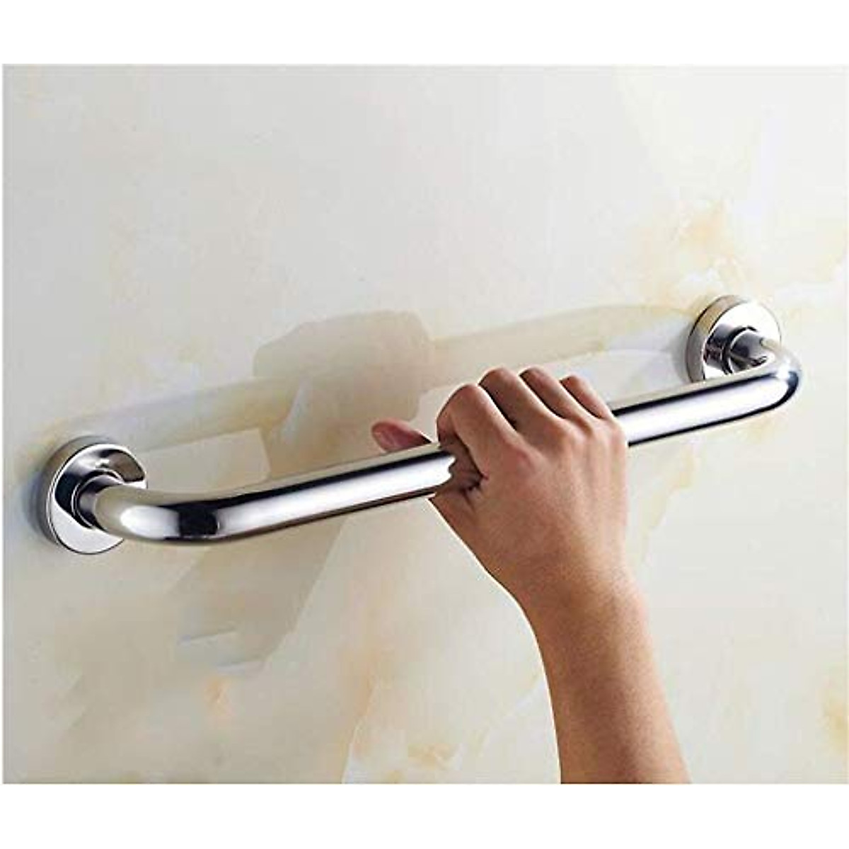 XHALERY Shower Aids,Safety Grab Rails,Bathroom Support Handle,Pure 304 Stainless Steel Bathtub Armrest,Bathtub,Toilet, Bathroom,Kitchen,Stairway Handrail (Color : Silver, Size : 30CM)