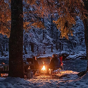 Flame King Smokeless Propane Fire Pit, 19-inch Portable Firebowl, 58K BTU with Self Igniter, Cover, & Carry Straps for RV, Camping, & Outdoor Living