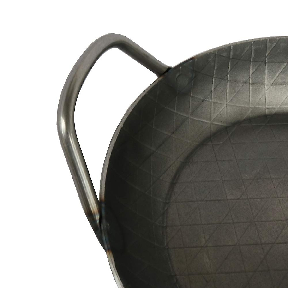 turk Iron Frying Pan (for Roasting) (11.0 inches (28 cm) Deep with Support Grip, Black