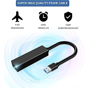 Luqeeg VR Converter Cable for PS5, VR Camera Adapter for PSVR on PS5, Converter Connecting Cable for PS5 Game Console, Parallel Adapters for Host Camera
