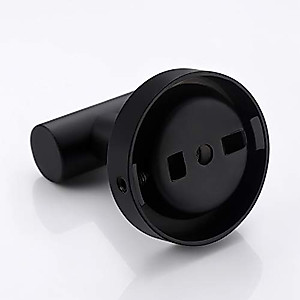 KES Bathroom Towel Hook Robe Hook Coat Hook Shower Kitchen Wall Hanging Hooks Wall Mount SUS 304 Stainless Steel Matt Black, A2164-BK