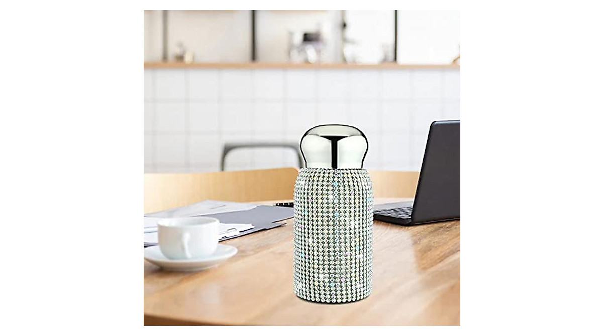 Stylish Diamond Water Bottle for Women - Insulated Flask