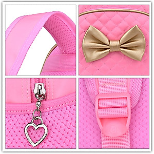 Suerico Suerico Cute Durable Waterproof Toddler Preschool Bag Kindergarten Kids Backpack for Girls (Pink)