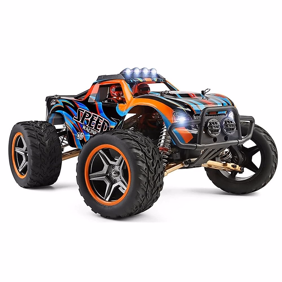 WLtoys 104009 1:10 2.4G Racing Remote Control Car 45KM/H 4WD Large Alloy Electric Remote Control Crawler Children's Toy 104009 1Battery