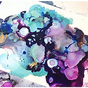 Ranger Alcohol Blending Solution (2-Ounce) and Pixiss Alcohol Ink Blending Solution Tools for Blending Your Inks on Yupo Paper