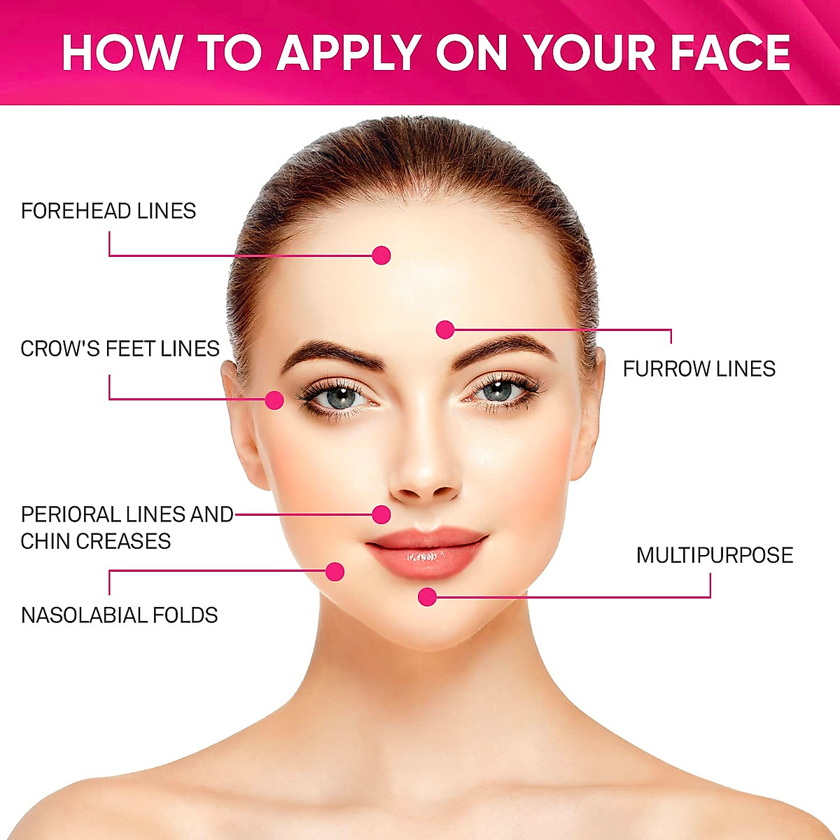 Ellocy Face Wrinkle Patches,192PCs Tape for Wrinkles Forehead Patches Anti Facial