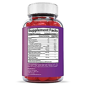 Justified Laboratories (5 Pack) Keto Max ACV Gummies 1000MG with Pomegranate Juice Beet Root B12 300 Gummys