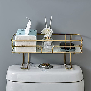 Bathroom Gold Holder Wallet Toilet Storage Shower Organizer Caddy Black Shelf Basket