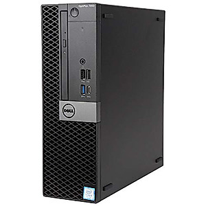 Dell Optiplex 7050 Small Form Desktop, Intel Quad Core i7 6700 3.4Ghz, 16GB DDR4, 1TB SSD Hard Drive, USB Type C, DVD-RW, HDMI, Windows 10 Pro (Renewed)