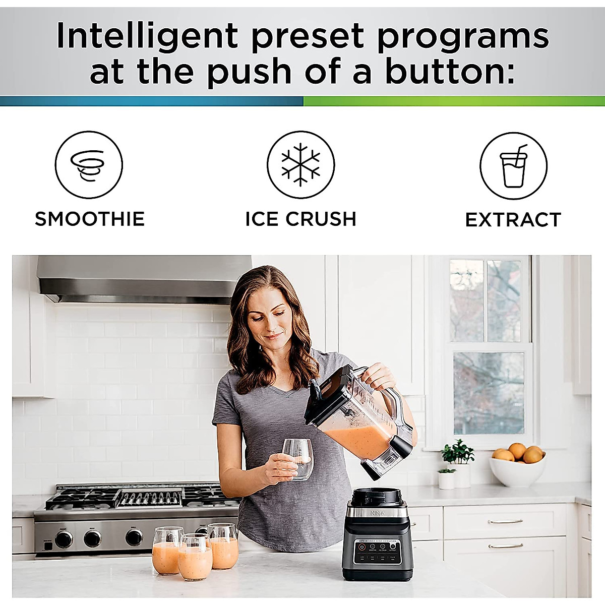 Ninja BN751 Professional Plus DUO Bender, 1400 Peak Watts, 3 Auto-IQ Programs for Smoothies, Frozen Drinks & Nutrient Extractions, 72-oz. Total Crushing Pitcher & (2) 24 oz. To-Go Cups, Dark Grey