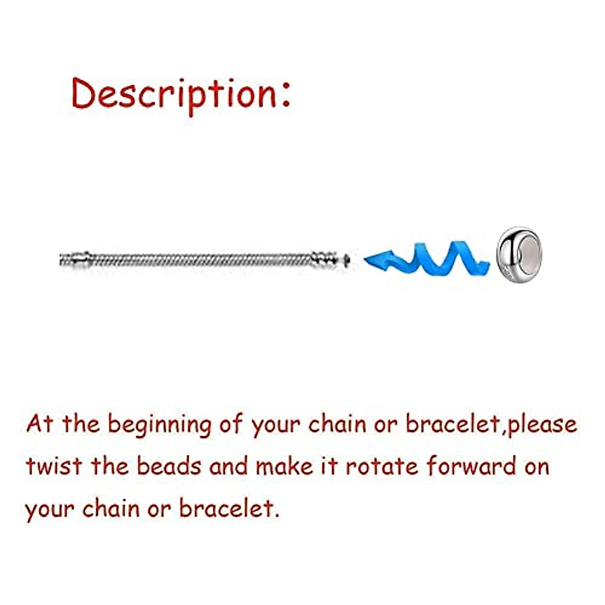 ARTCHARM .Sold 925 Sterling Silver Rubber Charm Stopper Spacer Bead for Charm Bracelets