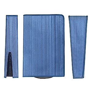 SHIYETA Dust Cover Soft Thick Cover Sleeve for Playstation 5 Console Digital Edition & Regular Edition, Anti Scratch Waterproof Cover Sleeve -Easy Access Cable Port (Blue)