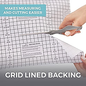 Home Genie Peel and Stick Adhesive Drawer and Shelf Liner 19.7 IN x 10 FT, Easy Apply Waterproof Removable Vinyl, Cabinet Drawers, Book Cover Protection, Crafts, Décor Paper Contact Liners, True Black