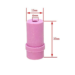 10 Pcs Ceramic Sandblaster Nozzle,Air Siphon Sand Blasting Gun Sandblasting Parts Ceramic Nozzle（6mm）