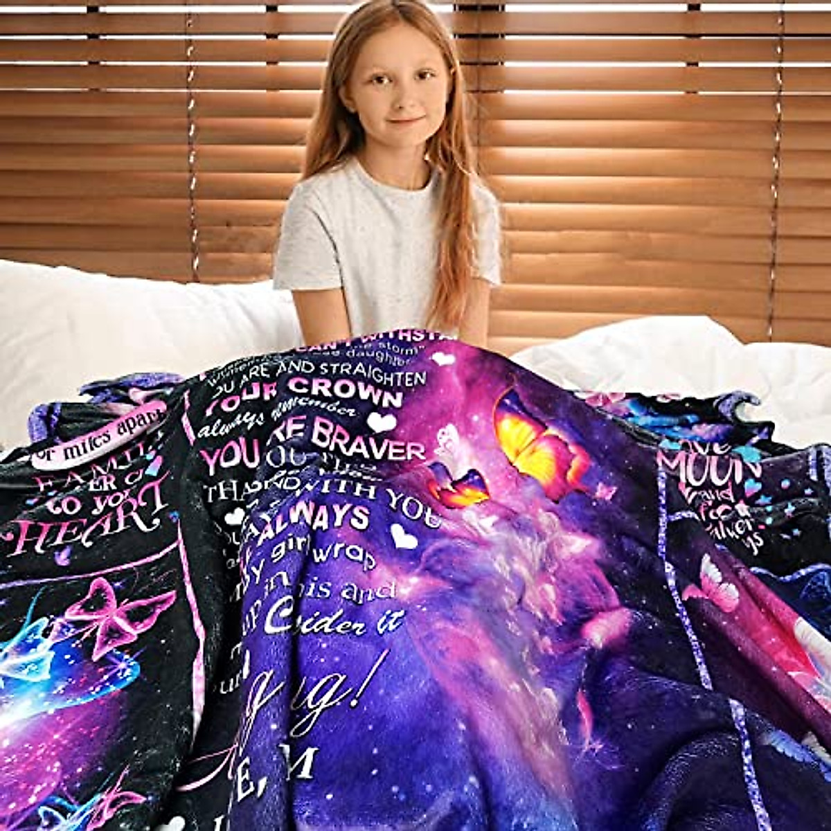 Zlomjro Niece Gifts from Auntie, Niece Gifts Blanket, Gifts for Niece from Aunt, Niece Birthday Gifts, Niece Gifts from Aunt, Graduation Gifts for Niece Throw Blanket 50"x60"