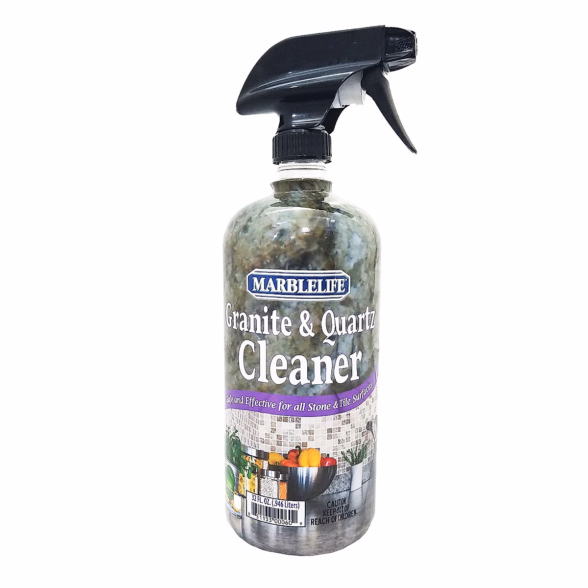 Marblelife Granite & Quartz Cleaner, Safe & Powerful Granite Countertop Cleaner, Oil & Wax Free Quartz Countertop, Effective Stone Care & Cleaning, 32oz Spray