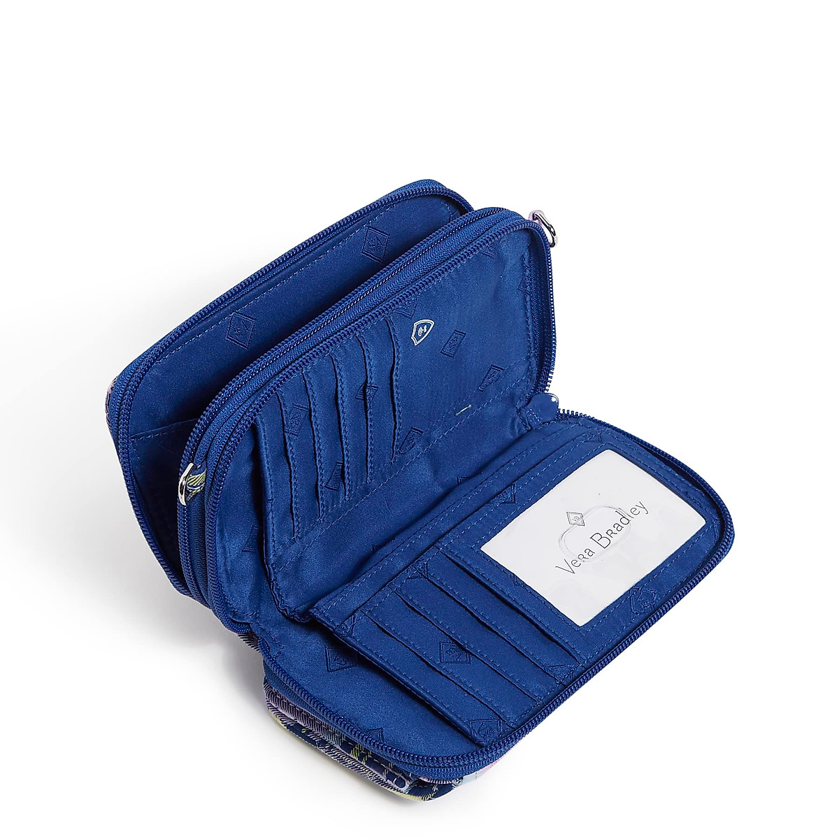 Vera Bradley Women's Cotton All in One Crossbody Purse With RFID Protection, Paisley Jamboree - Recycled Cotton, One Size