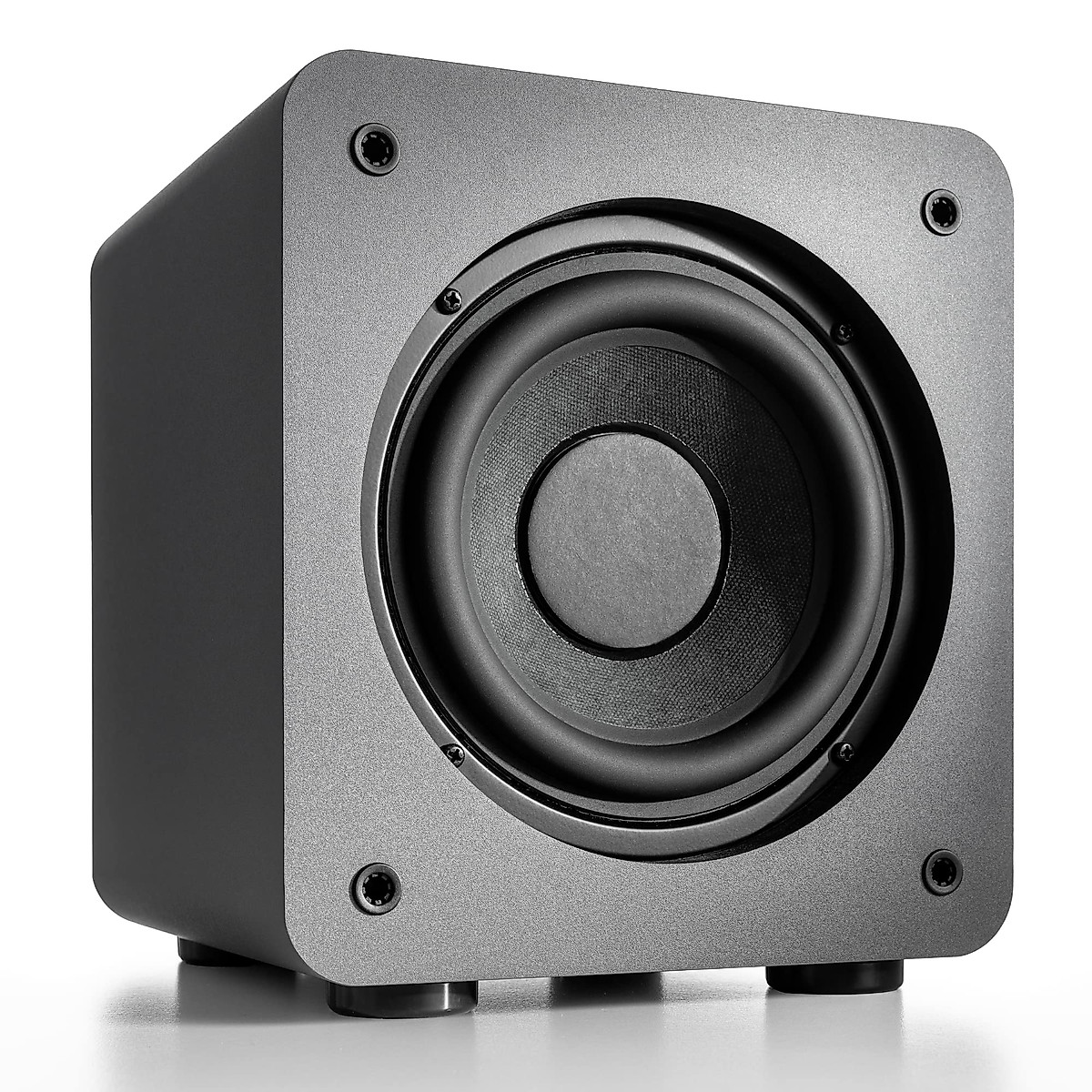 Audioengine S6 210W Compact Powered Mini Subwoofer- Powerful Bass in a Small Package - Great for Desktops, Apartments, Offices and Gaming Setups