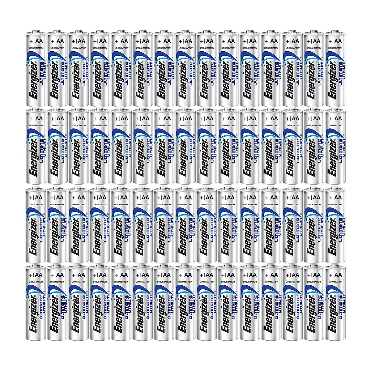 Energizer 60AA Ultimate Lithium Long Lasting Leakproof Batteries