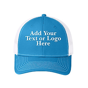 Custom Logo Embroidered Trucker Hats for Men Adjustable Snapback Mesh Cap Great for Outdoors Baseball Cap