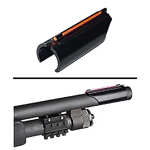 Ultimate Arms Gear 12/20 Gauge/Shotgun Glowing Red Line Plain Barrel Front Fiber Optic Sight Mossberg 500/535/590/835/Maverick 88 Pump Action Sporter