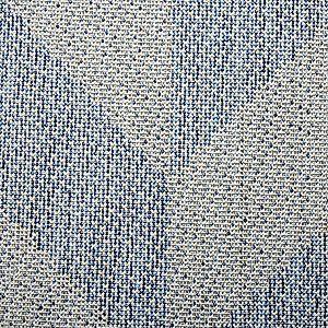 Nicole Miller New York Patio Country Calla Contemporary Herringbone Indoor/Outdoor Area Rug, Blue/Grey, 5'2"x7'2"