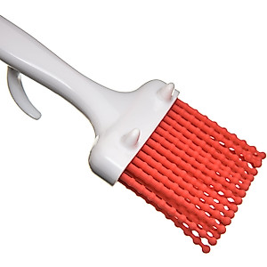 SPARTA 4040505 Silicone Basting Brush With Red Bristles, 3 Inches, Red