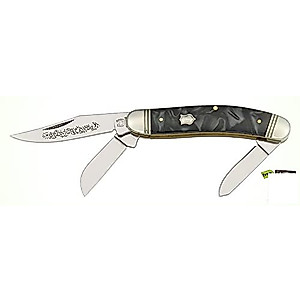 Rough Rider Gentlemans Stockman Midnight Swirl Handle Folding Blades Knife