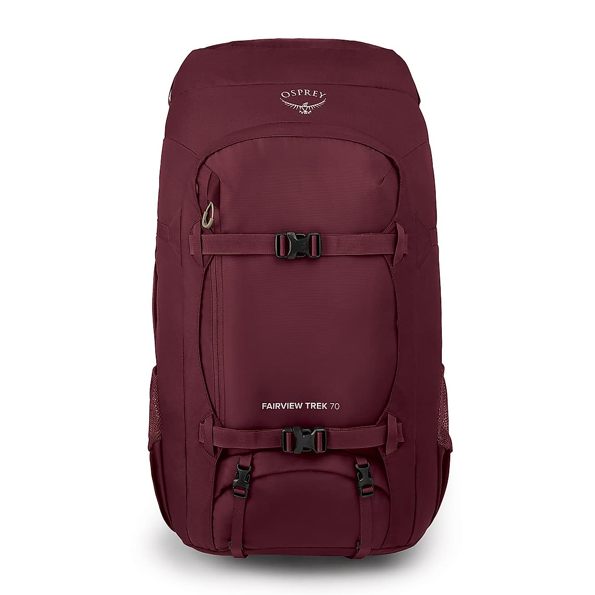 Osprey Fairview Trek 70L Women's Travel Backpack, Zircon Red