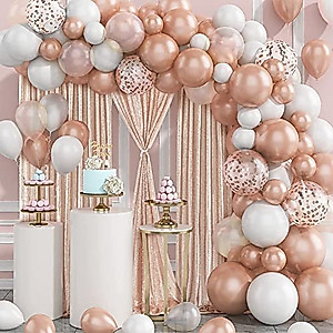 Sequin Backdrop 4 Packs 2ftx8ft Champagne Shimmer Baby Shower Curtains Wedding Party Background Drapes Photograph