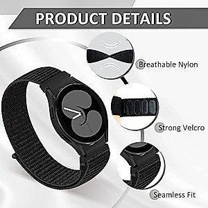 YCHDDER Nylon Bands Compatible with Samsung Galaxy Watch 7/6/5/4/FE 40mm 44mm/Galaxy Watch 5 Pro/Watch 6/4 Classic 43mm 47mm 42mm 46mm for Women Men