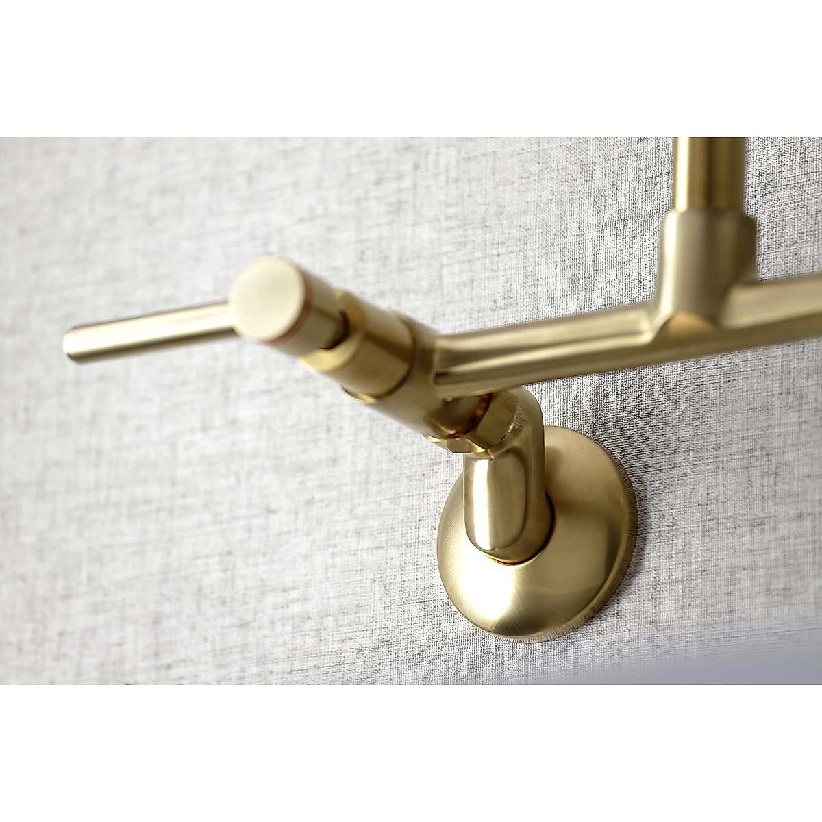 Kingston Brass KS823SB Concord Kitchen Faucet, Brushed Brass