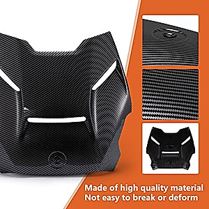 A & UTV PRO Ryker Carbon Fiber Epic Hood Panel, Hood Scoop for Can-Am Ryker & Ryker Rally Edition 2019-2023, Ryker 600, Ryker 900 Accessories, Replace OEM #219400877