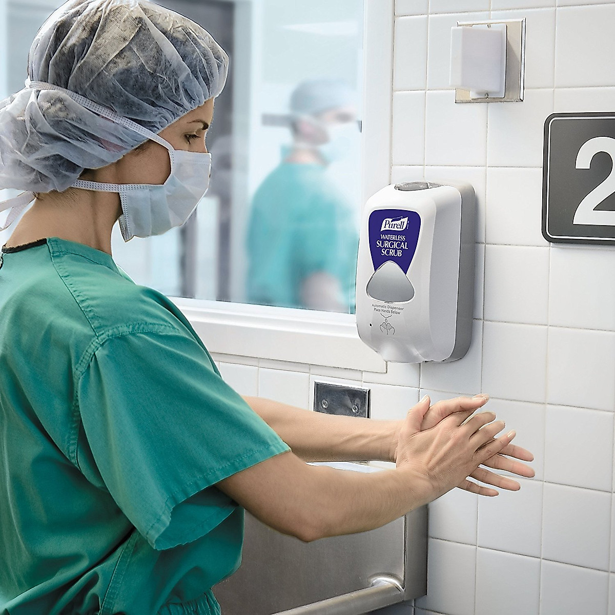 PURELL TFX Waterless Surgical Scrub, 1200 mL Scrub Refill for PURELL TFX Touch-Free Dispenser (Case of 4) - 5485-04