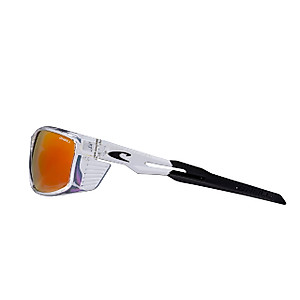 O'NEILL 9002 2.0 Polarized Men's Wrap Sunglasses, Sports Clear Crystal, 62 mm