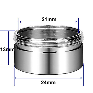 Gebildet 15pcs Water Tap Aerators Faucet Aerators Water Saving Faucet Replacement Part M24 and 1 Faucet Aerator Wrench