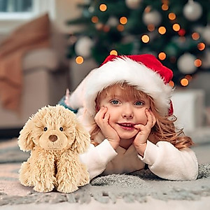 SuzziPals Warmable Golden Retriever Plush Toy, Microwavable Stuffed Animal Heating Pads for Period & Stress Relief, Lavender Dog Stuffed Animal for Anxiety, Bedtime, Puppy Plushie Gifts for Kid Women