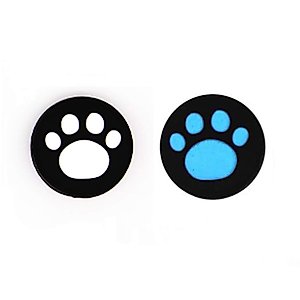 Silicone Thumb Stick Grips Cap Cover Joystick Thumbsticks Caps for PS4 Xbox ONE Xbox 360 PS3 PS2 Cat Dog Paw (K)