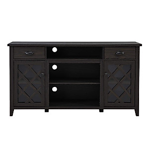 Home Source Tv Stand up to 75" TV Espresso Finish